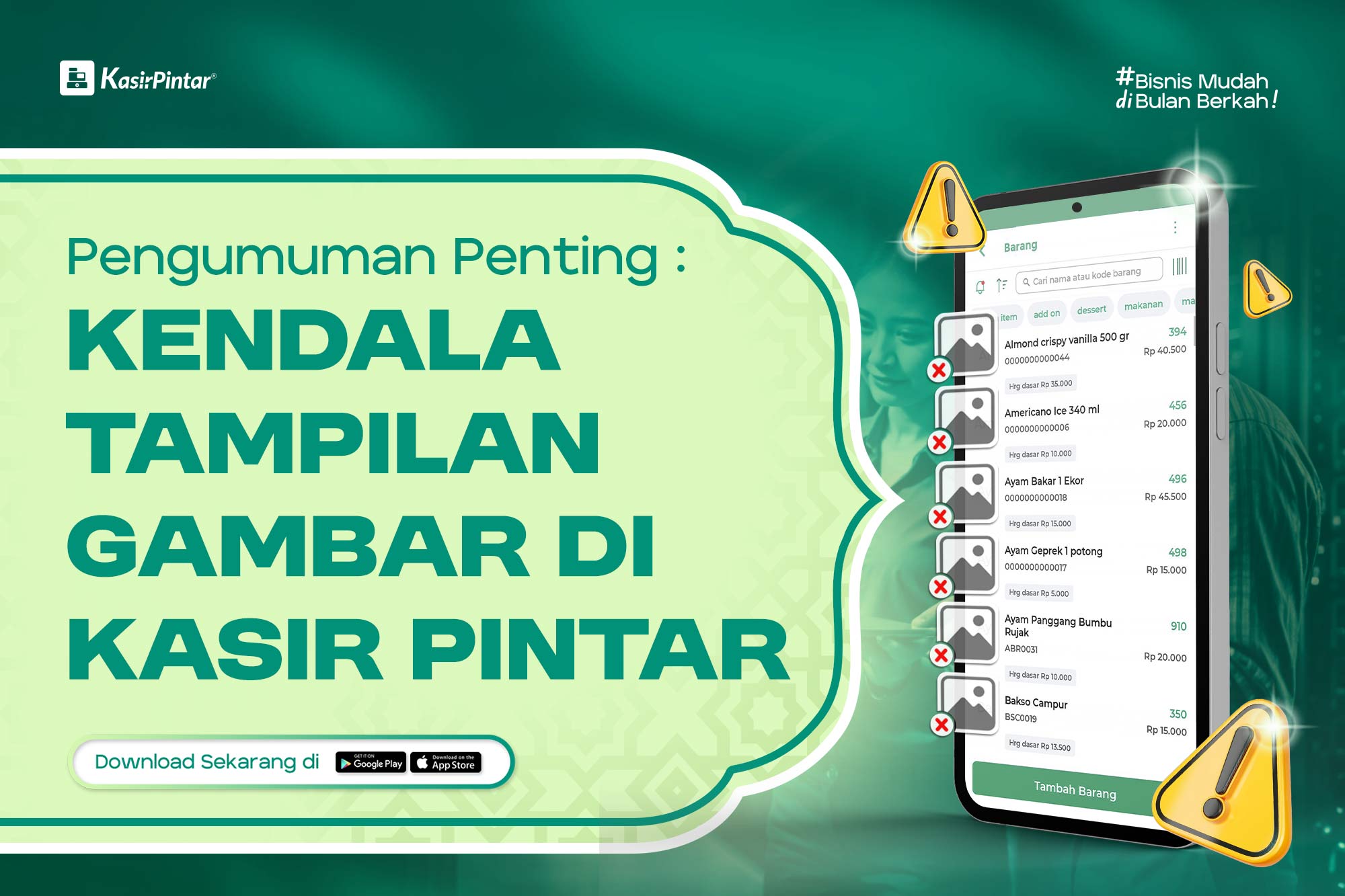 Pengumuman Penting: Kendala Tampilan Gambar di Kasir Pintar - Blog Kasir Pintar